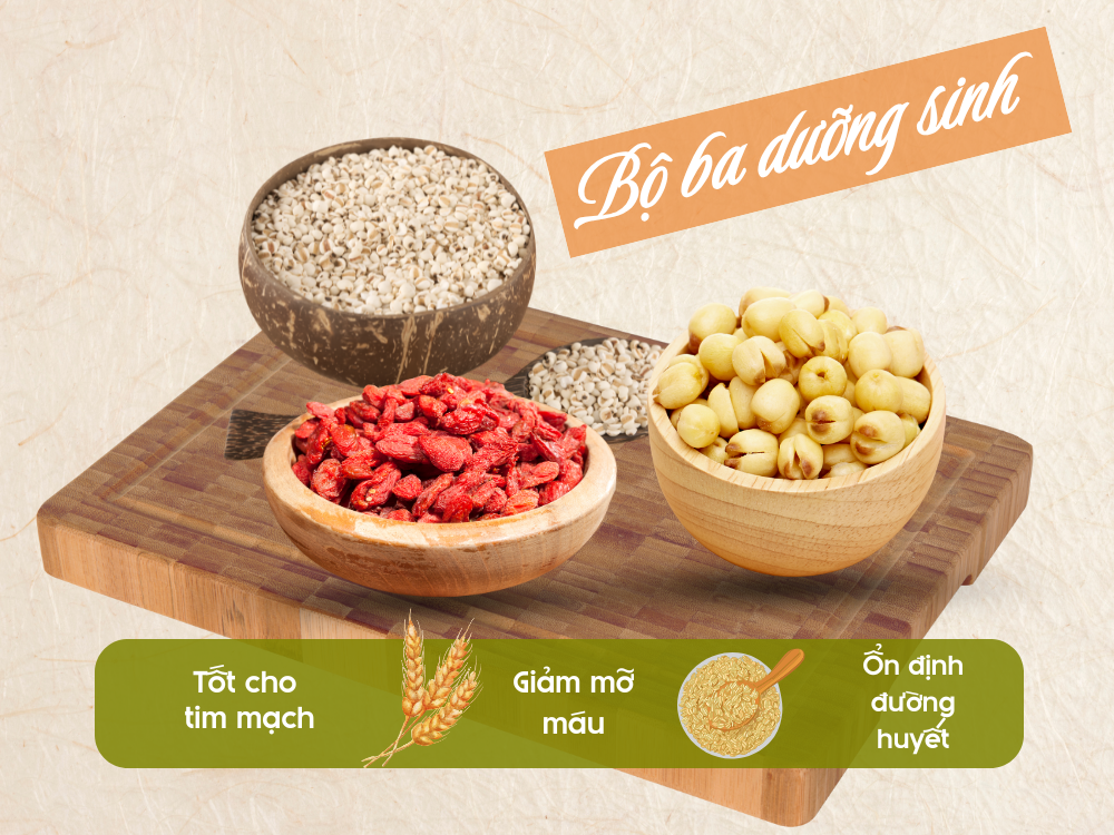 Hạt sen – Ý dĩ – Kỷ tử: Bộ ba dưỡng sinh cho chế độ ăn healthy dịp Tết ...